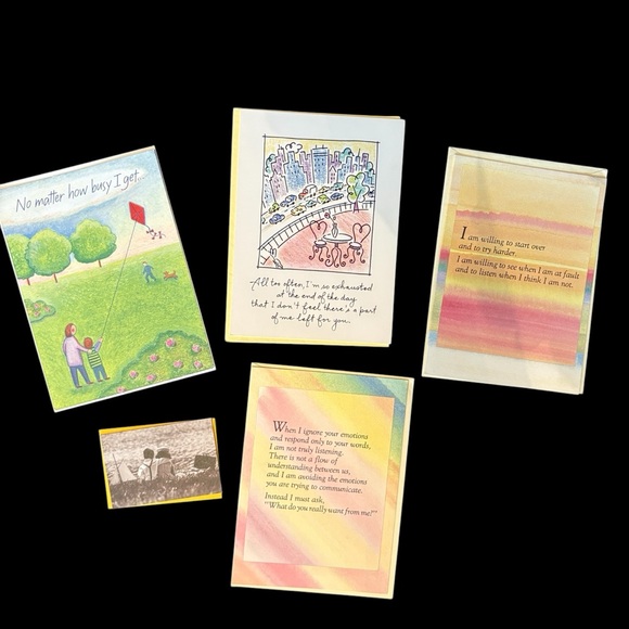 miscellaneous | Design | Lot Of 5 Lets Reconnect Greeting Cards Wife To ...